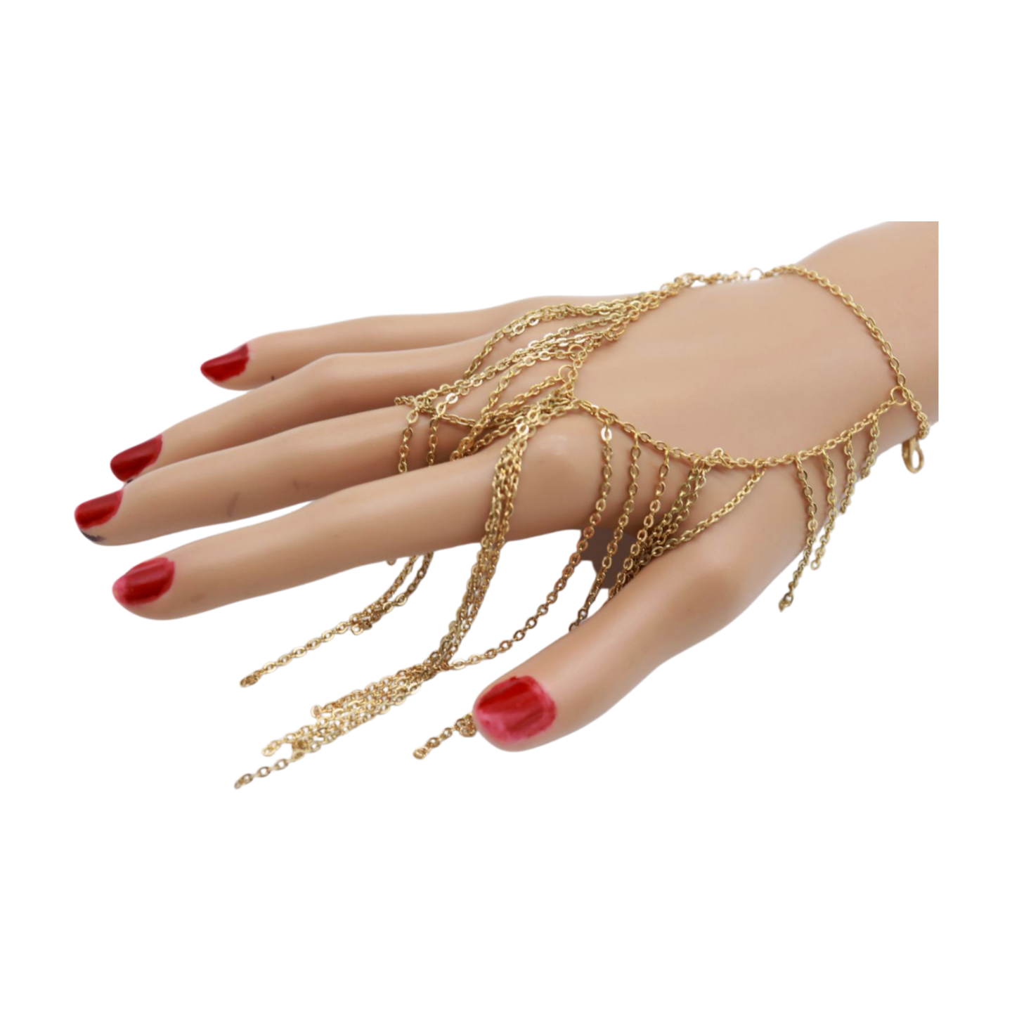 Women Gold Metal Hand Chain Bracelet Multi Strands – alwaystyle4you