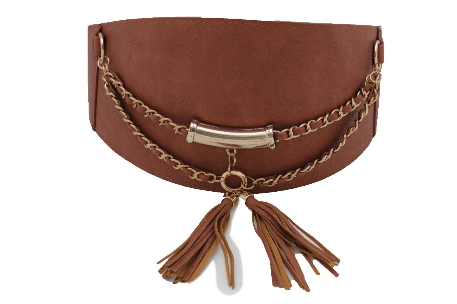 Wide Faux Leather Rope & Tassel Accented Corset Belt – alwaystyle4you