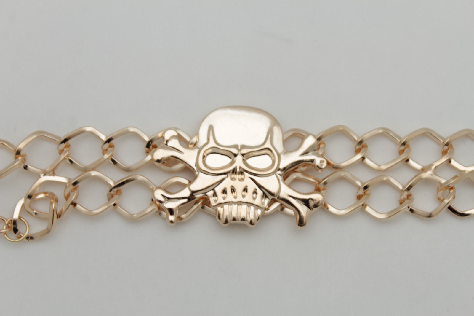 Metal Boot Bracelet Chains Skull Skeleton Bling Anklet Charm Heels ...