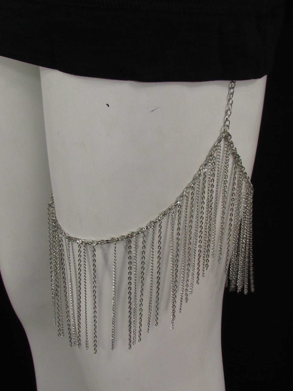 Silver Metal Trendy Long Leg Armor Chains Body Tassel – alwaystyle4you
