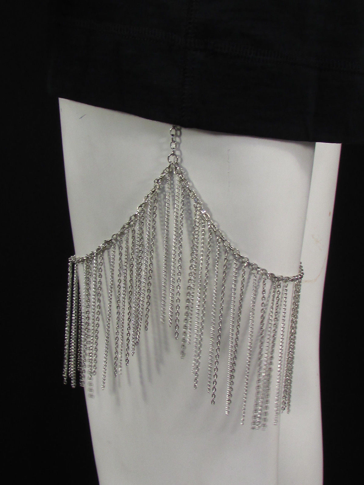 Silver Metal Trendy Long Leg Armor Chains Body Tassel – alwaystyle4you