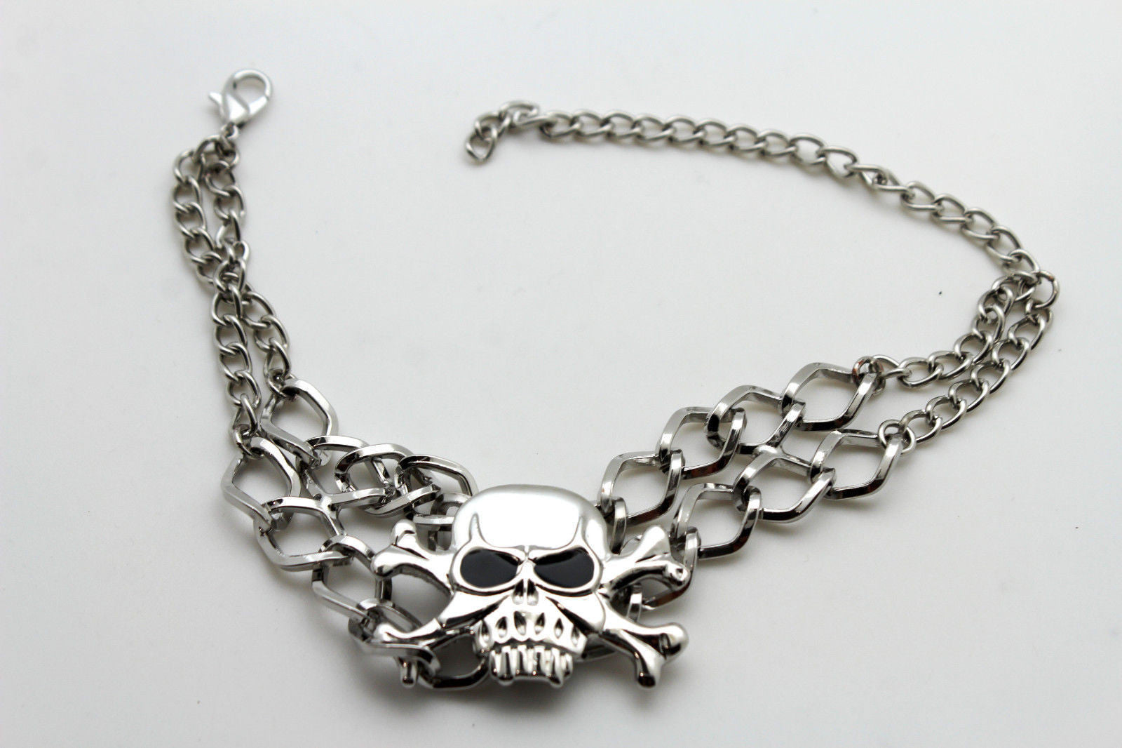 Metal Boot Bracelet Chains Skull Skeleton Bling Anklet Charm Heels ...