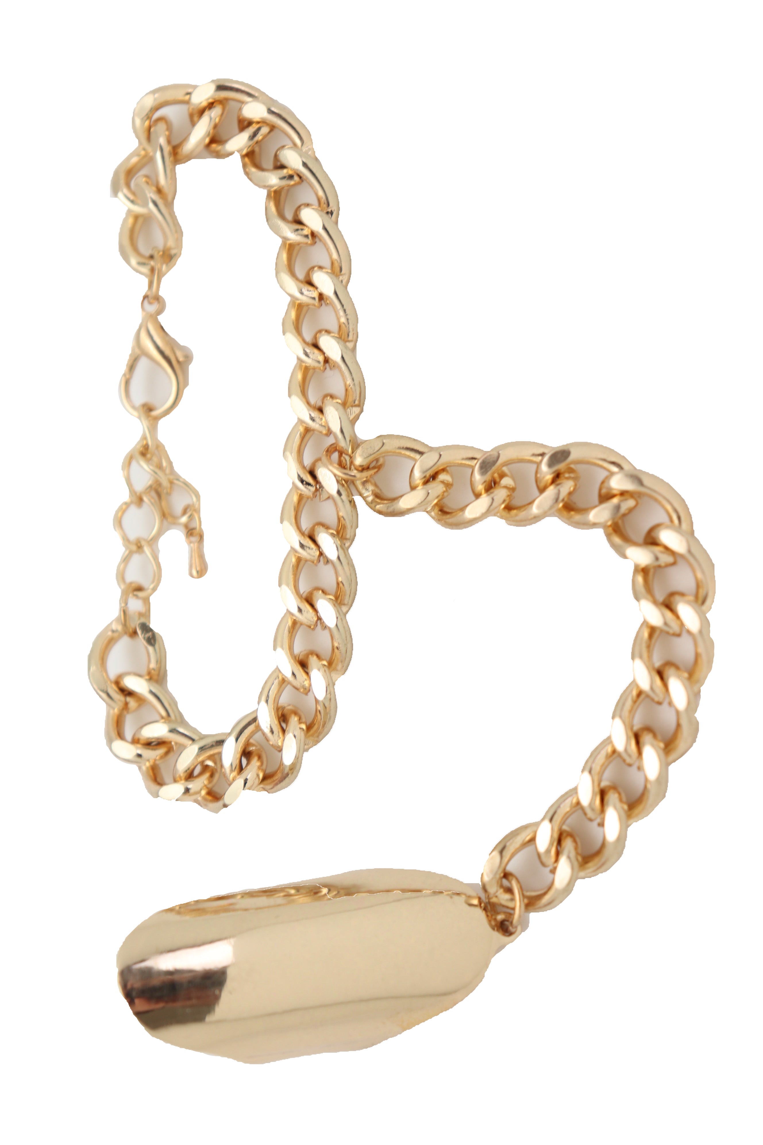Gold Metal Hand Chain Wrist Bracelet Bling Connected Ring – alwaystyle4you